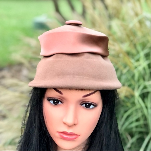 Vintage | Accessories | Vintage Little Brown Bellhop Wool Hat | Poshmark